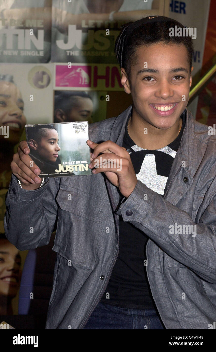 Pop singer Justin, a 16 year old born Glasgow singer makes a special ...