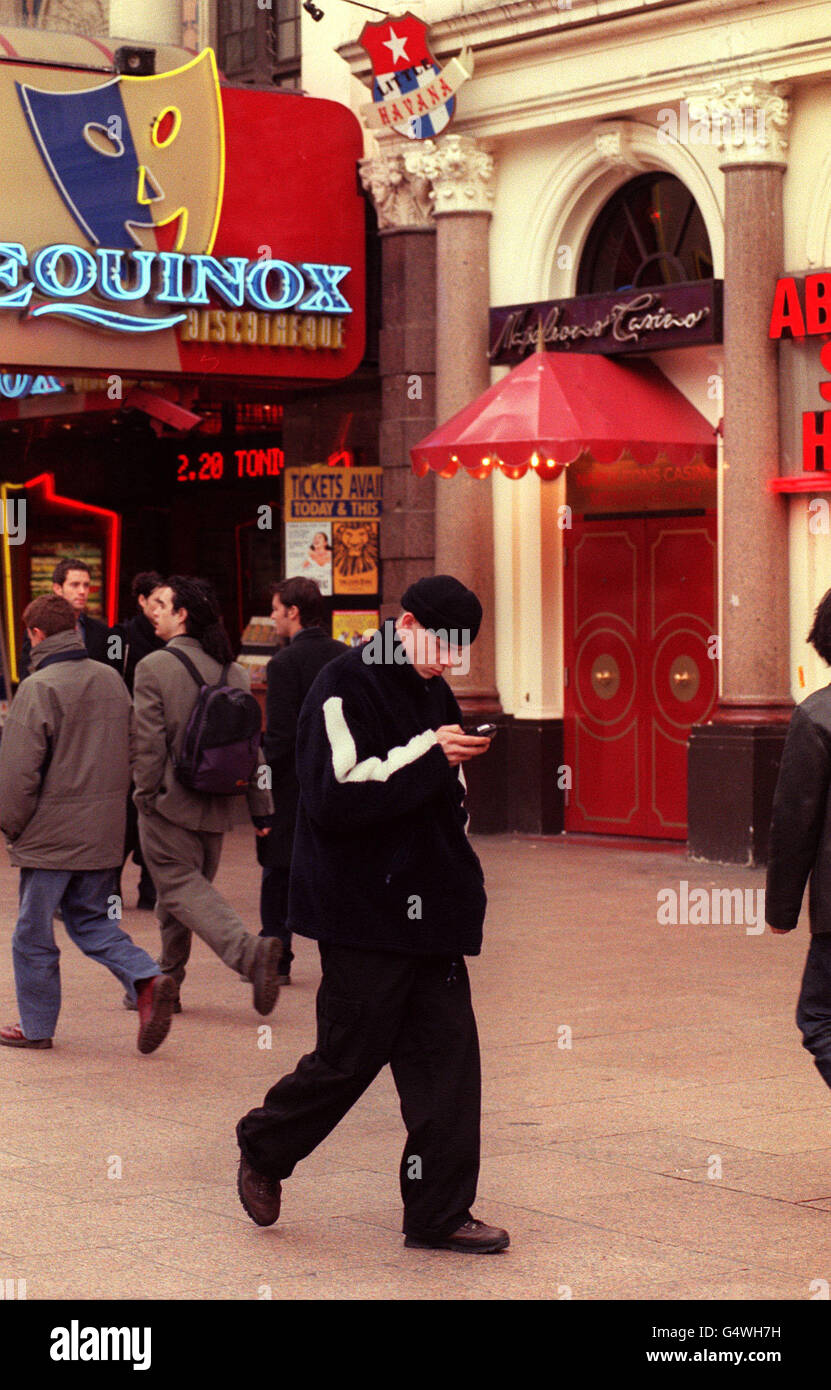 Mobile phone mania Stock Photo - Alamy