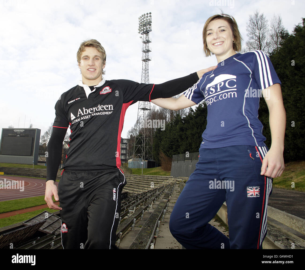Rugby Union - Tom Brown and Libby Clegg Photocall - Meadowbank Stadium ...
