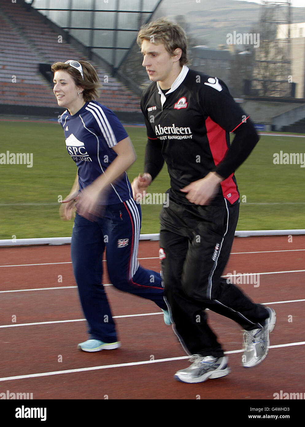 Tom brown libby clegg photocall hi-res stock photography and images - Alamy