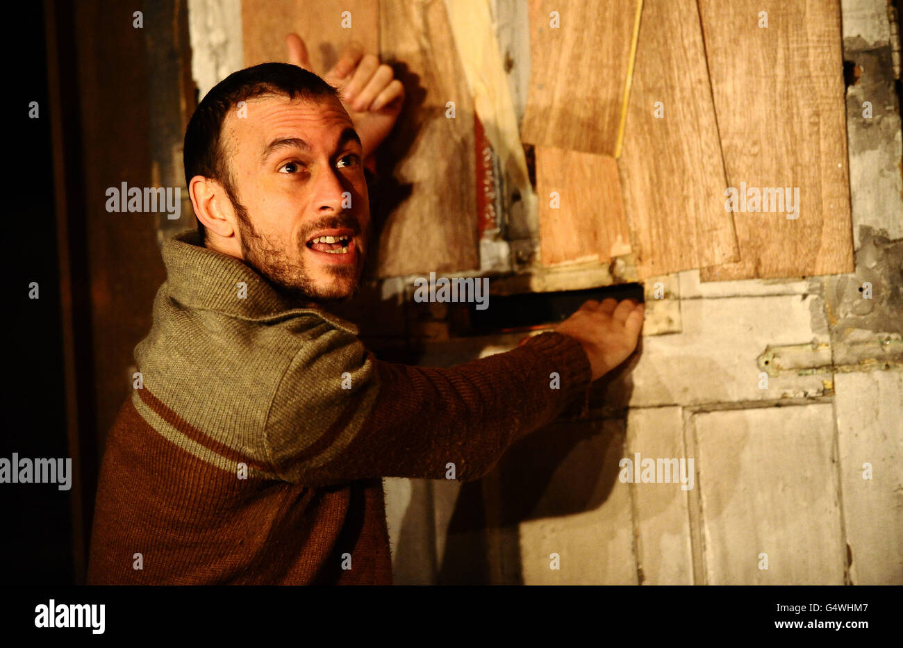 Chris New is seen performing The Pitchfork Disney at the Arcola theatre ...