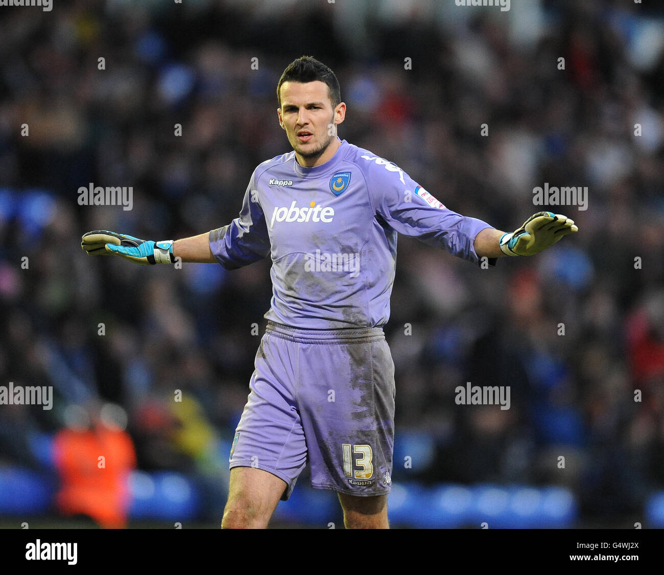 Portsmouths goalkeeper stephen henderson hi-res stock photography and ...