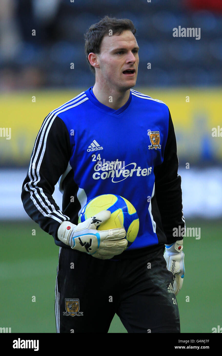 Hull city goalkeeper trevor carson hi-res stock photography and images ...
