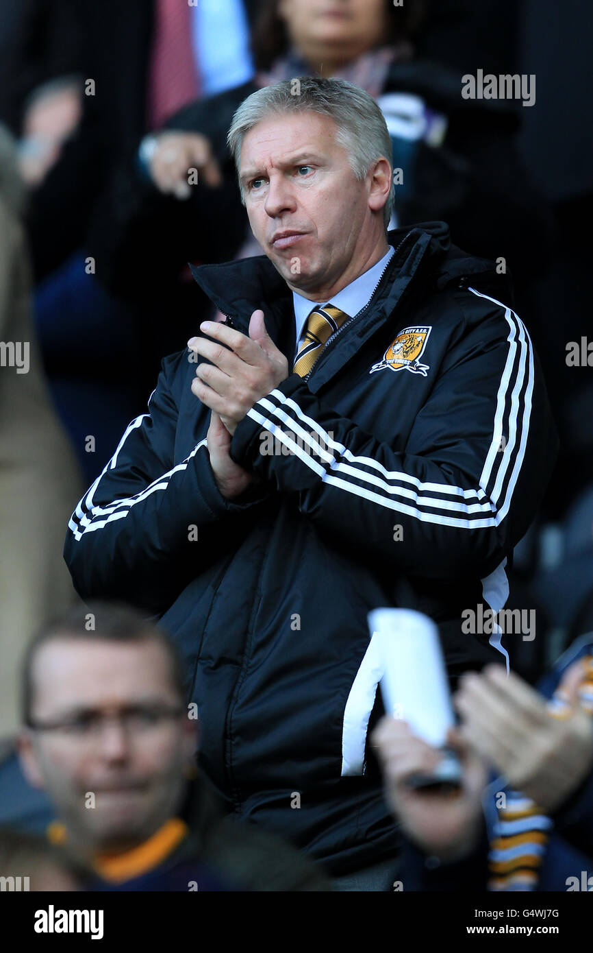Hull citys adam pearson on the stands hi-res stock photography and ...