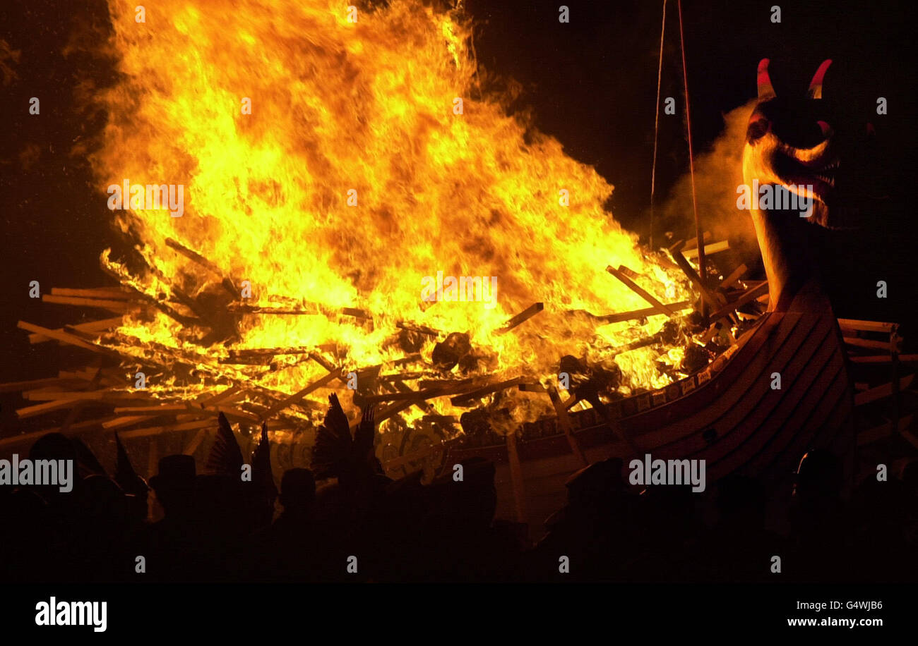 Celebrating viking long boat fire costune silhouette festival hi-res ...