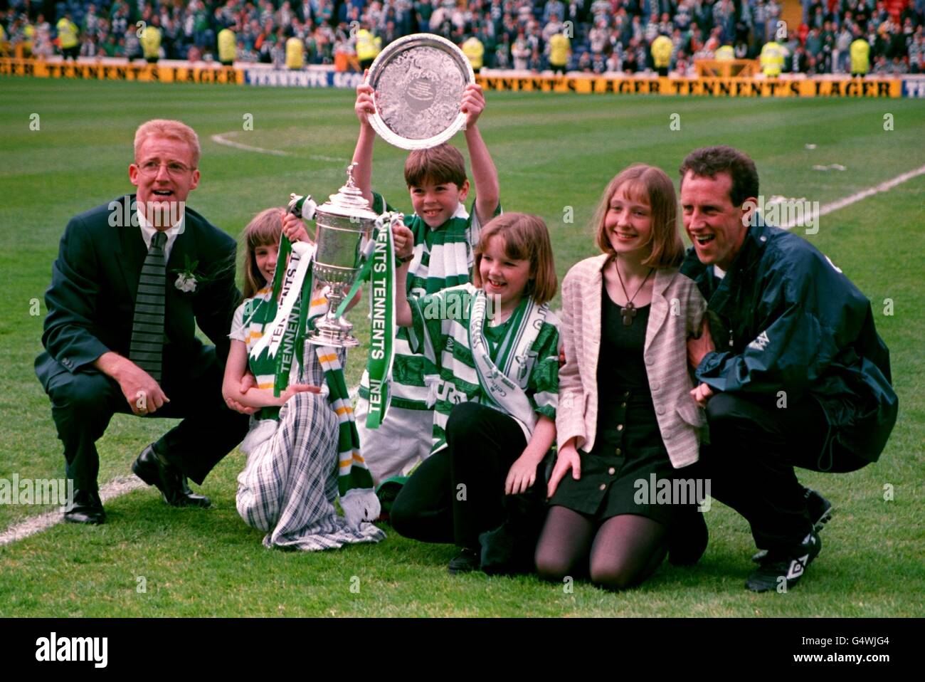 SCOTTISH CUP FINAL SOCCER. TOMMY BURNS & BILLY STARK, CELTIC Stock ...
