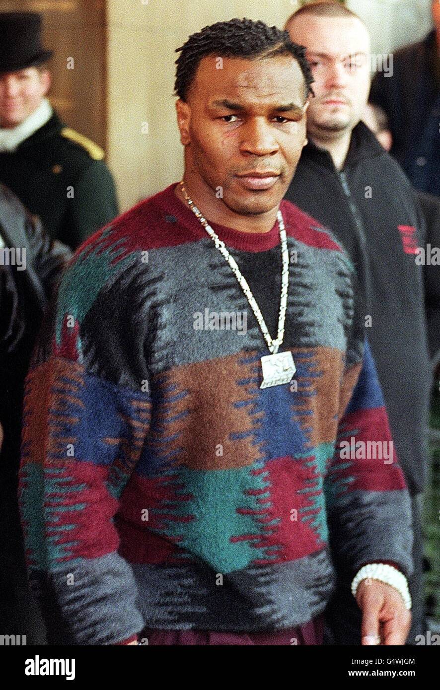 Tyson Leaves Hotel Stock Photo - Alamy