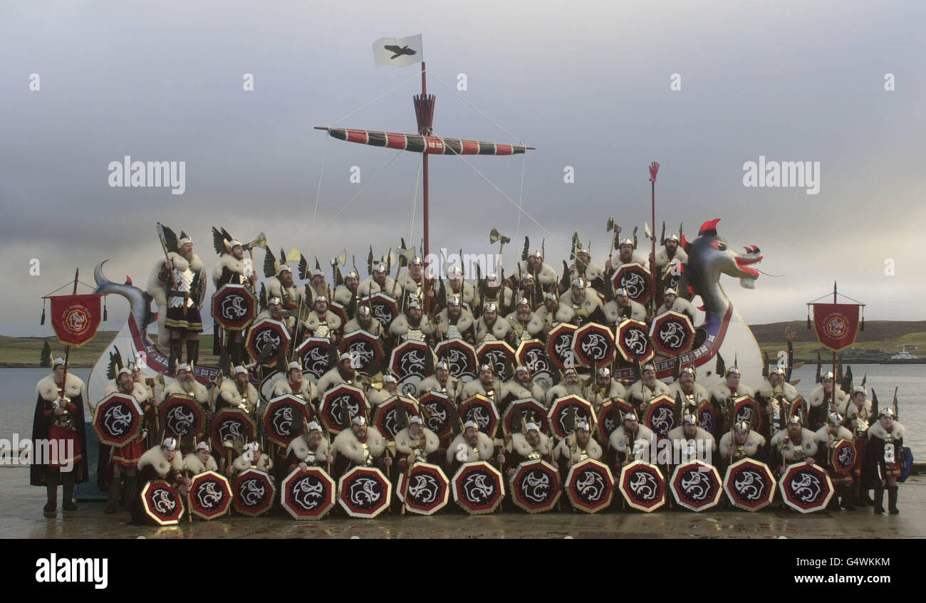 Up Helly Aa Stock Photo - Alamy