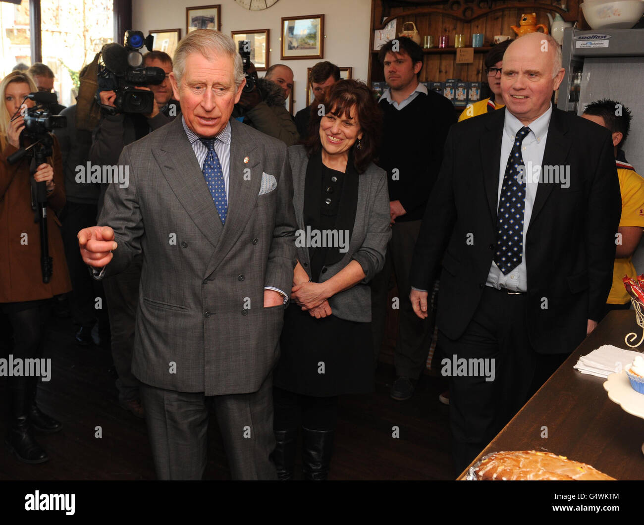 The Prince of Wales (left) meets Margaret and Barry Mizen, (right) the ...