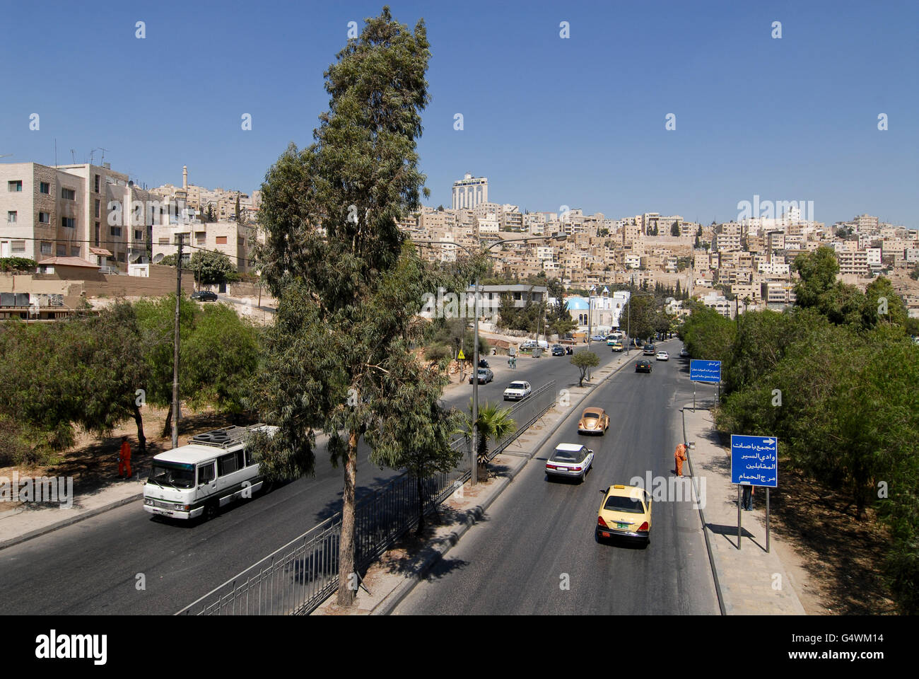 JORDAN, Amman, traffic / JORDANIEN, Amman, Strassenverkehr Stock Photo ...