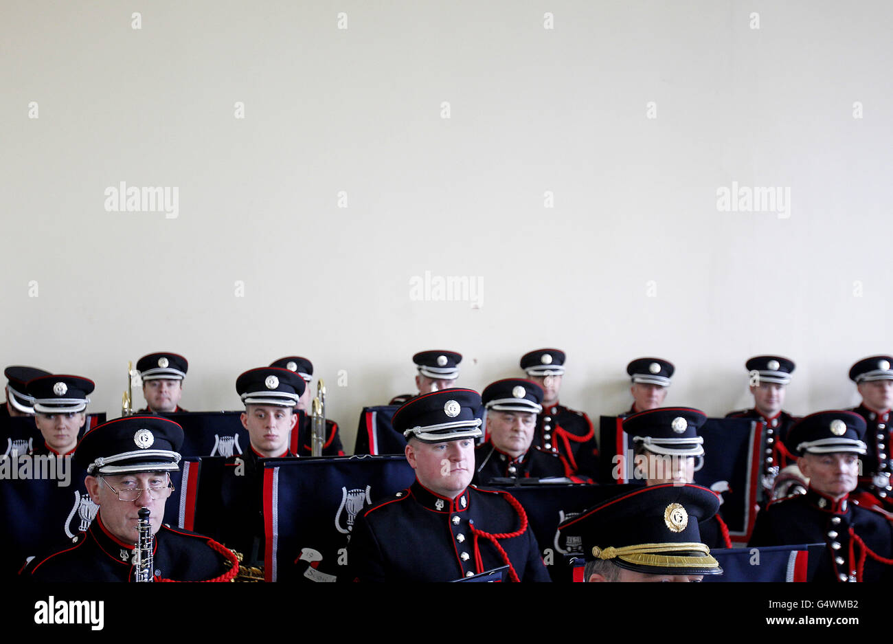 The Irish Defence Forces No 1 band at the Irish Citizenship ceremony ...