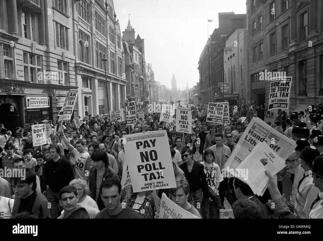 Tax protesters Black and White Stock Photos & Images - Alamy