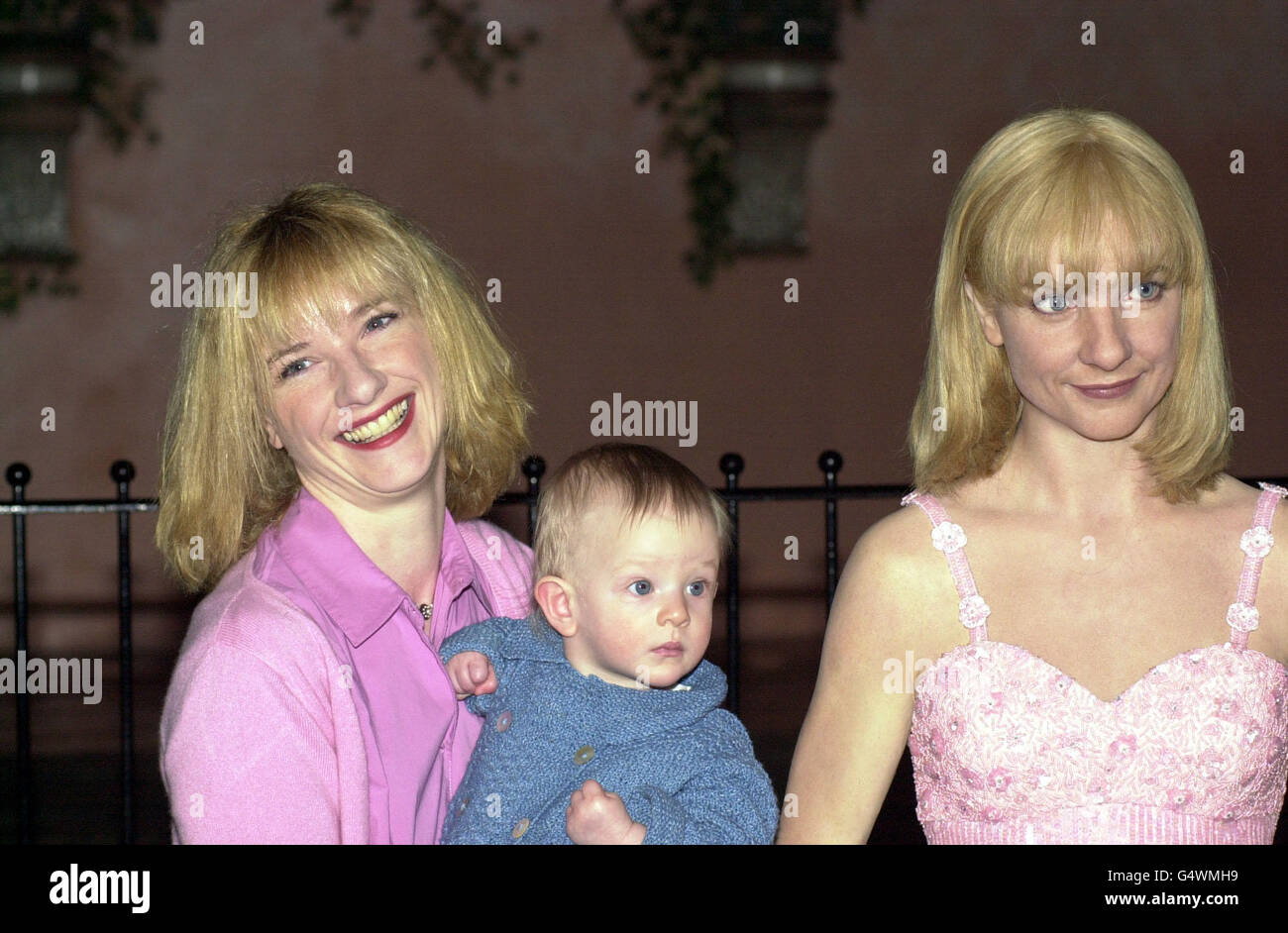 Actress Jane Horrocks (L) and her nine month old daughter Molly, in ...