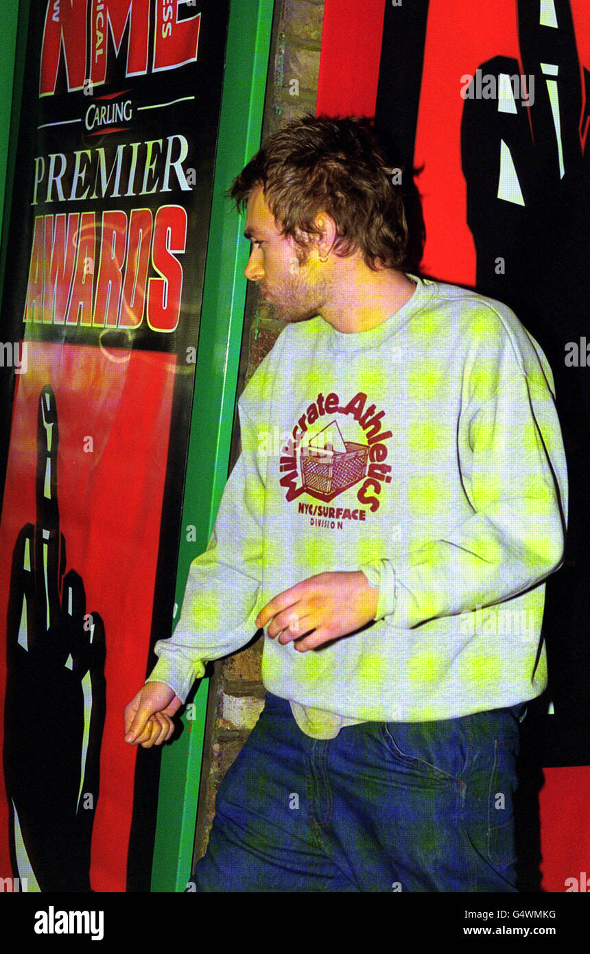 Singer Damon Albarn from the band Blur arriving at the NME Awards at ...