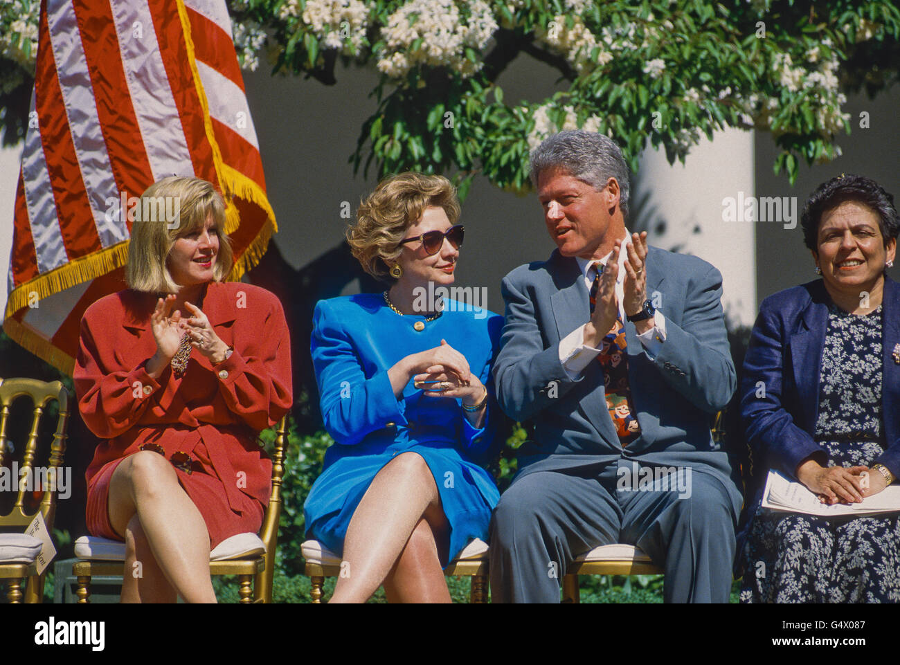 President William Clinton in a Rose Garden ceremony signing the Infant ...
