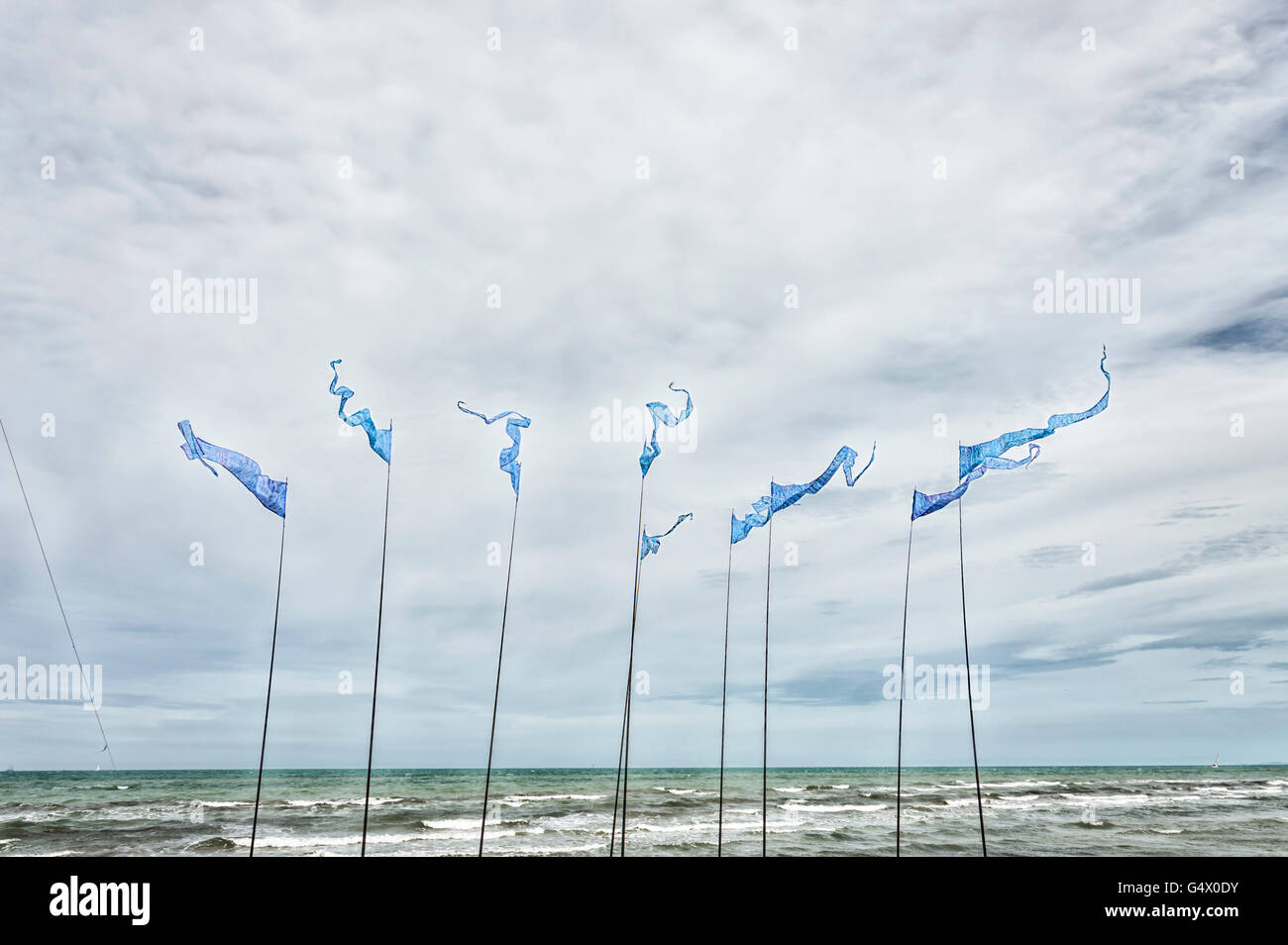 Waving flags hi-res stock photography and images - Alamy
