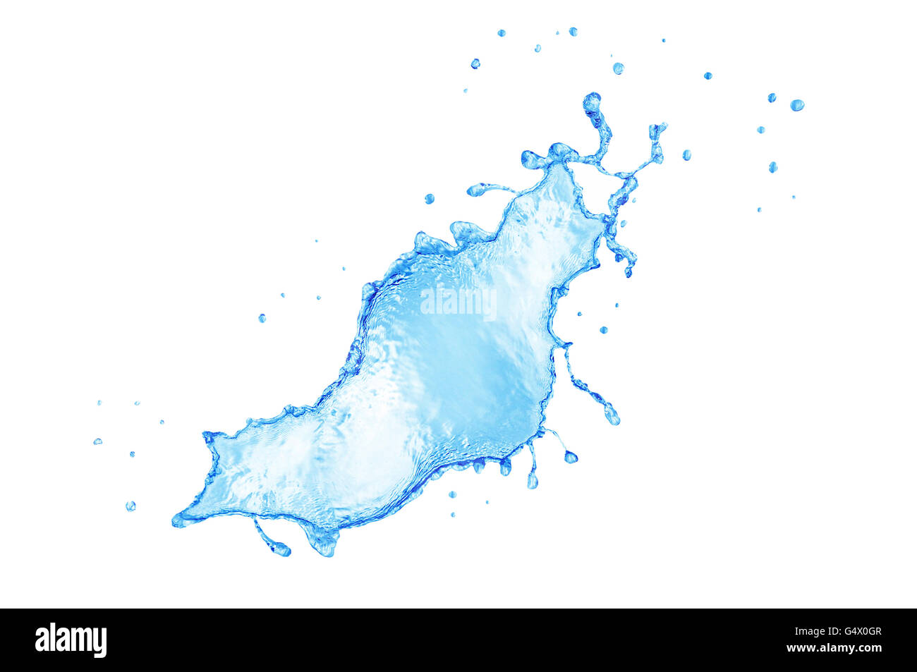 Splash water flow on Cut Out Stock Images & Pictures - Alamy