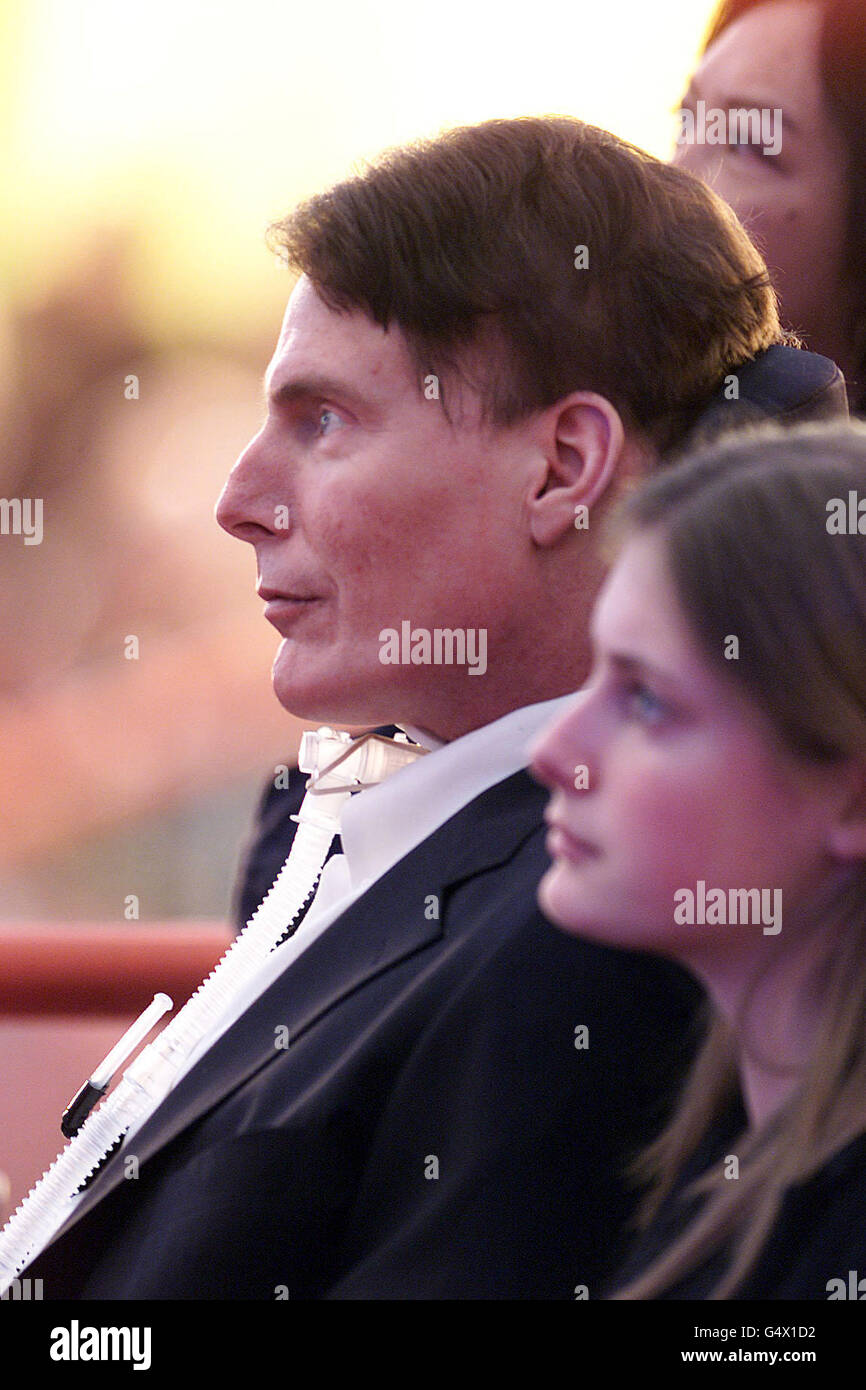 US Actor Christopher Reeve during a visit to London's newest tourist ...