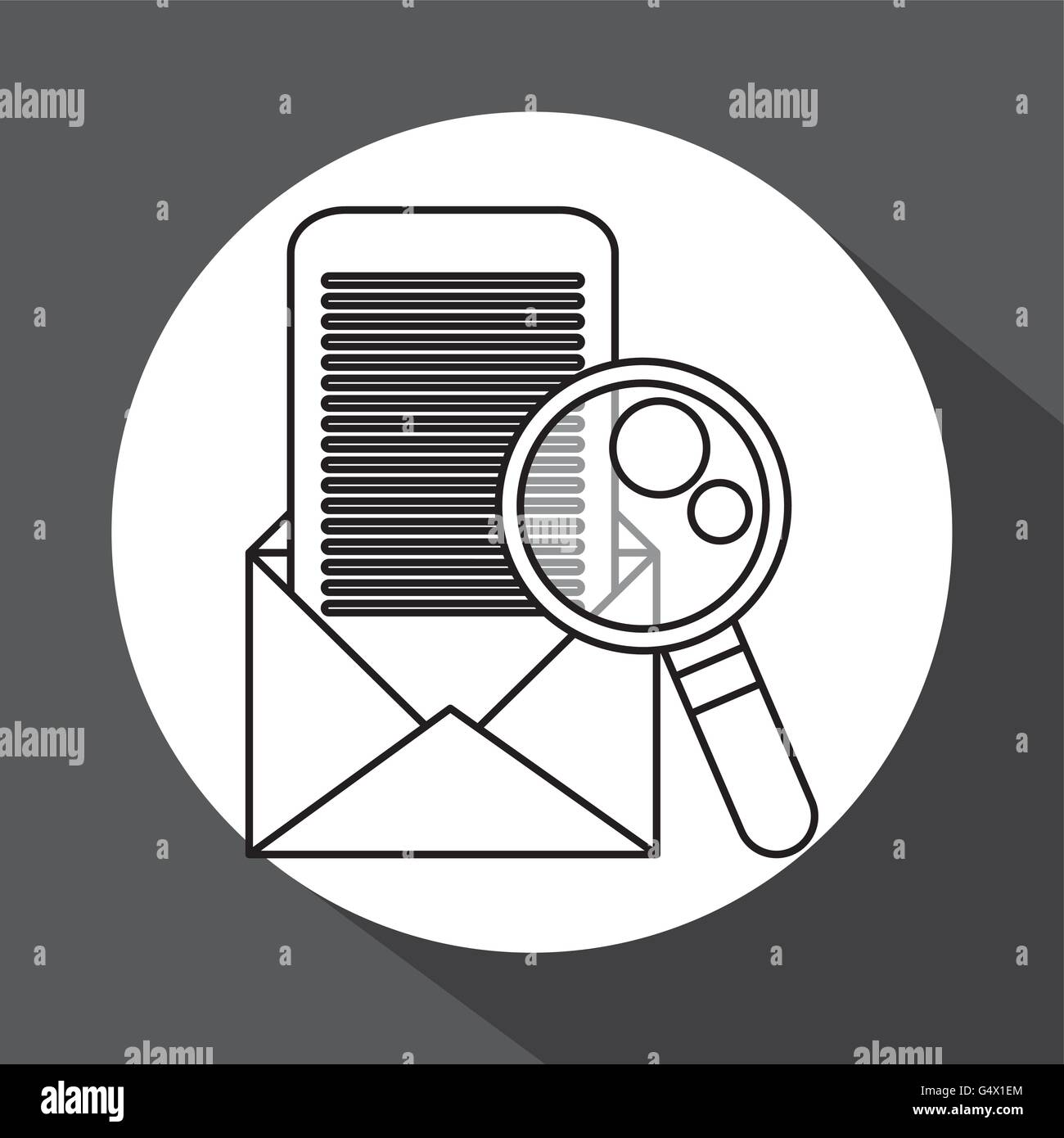 Communication design. email icon. Flat illustration Stock Vector Image ...