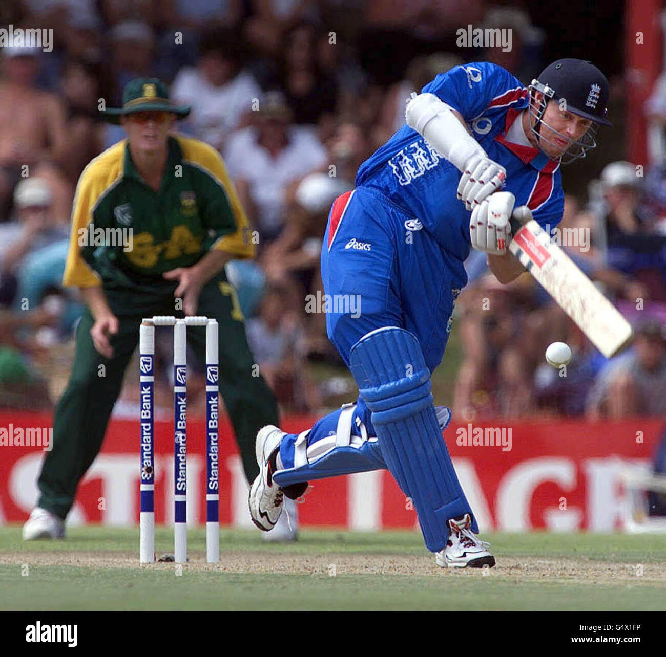 SA v Eng Nick Knight. England batsman Nick Knight scores 4 runs, during ...