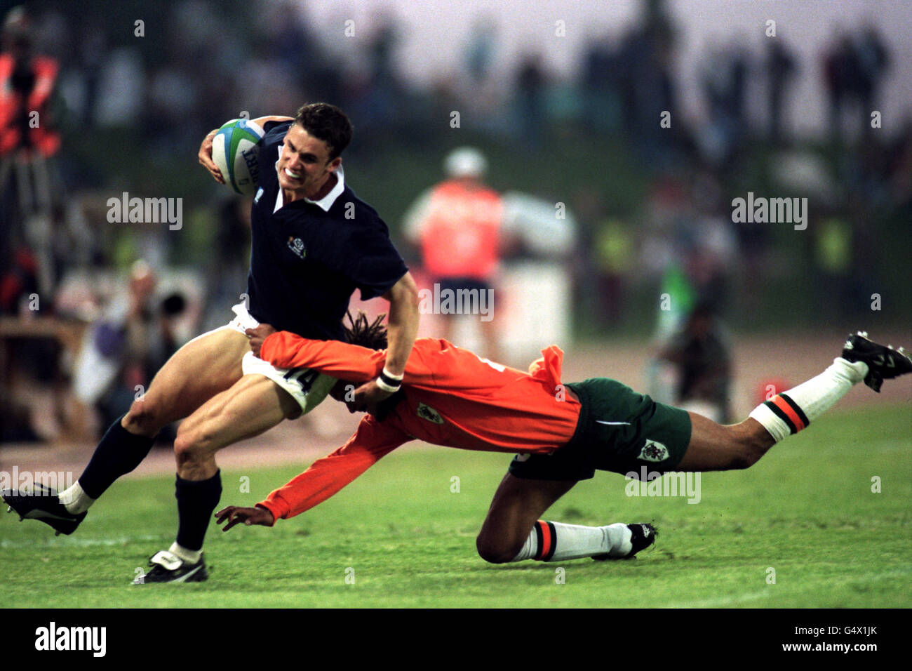RUGBY UNION WORLD CUP. L-R: CRAIG JOINER, SCOTLAND. MAX BRITO, IVORY ...