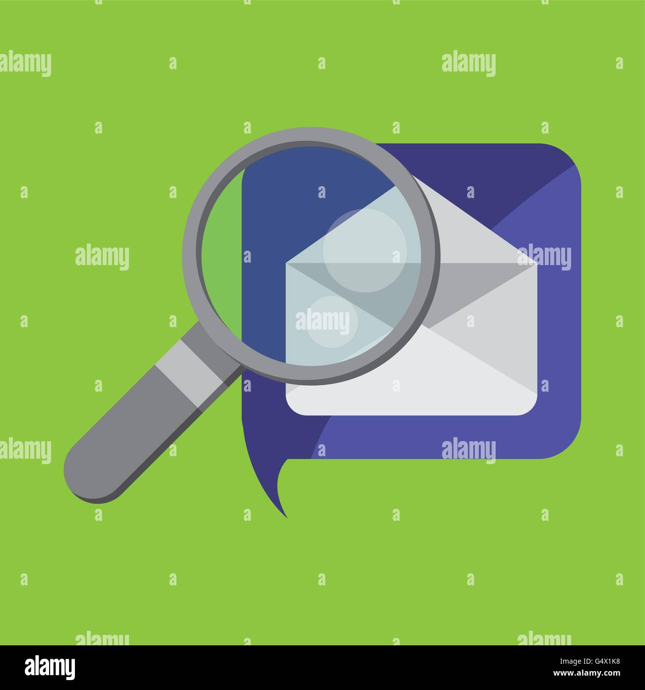 Communication design. email icon. Flat illustration Stock Vector Image ...