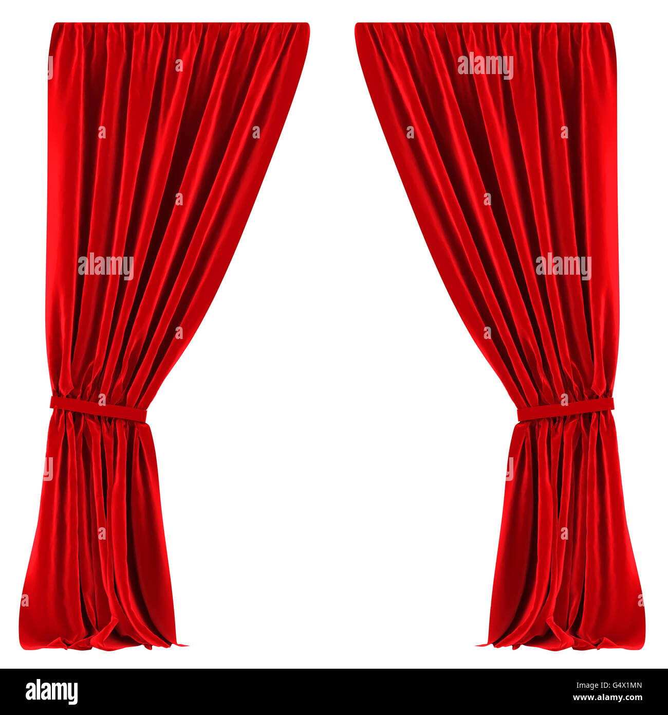 Background red theatre curtain Cut Out Stock Images & Pictures - Alamy