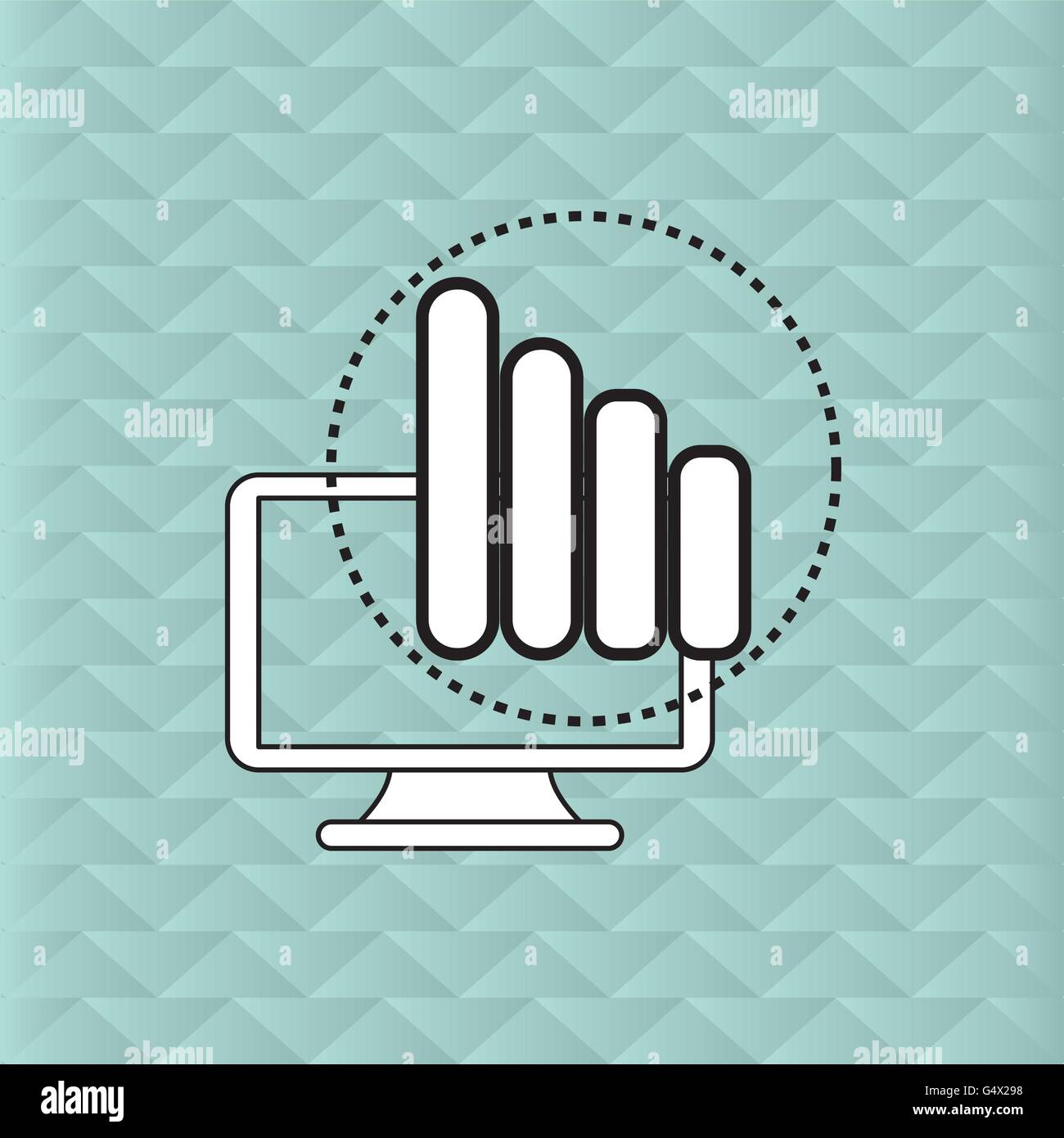 technology design. computer icon. Colorful illustration , vector Stock ...