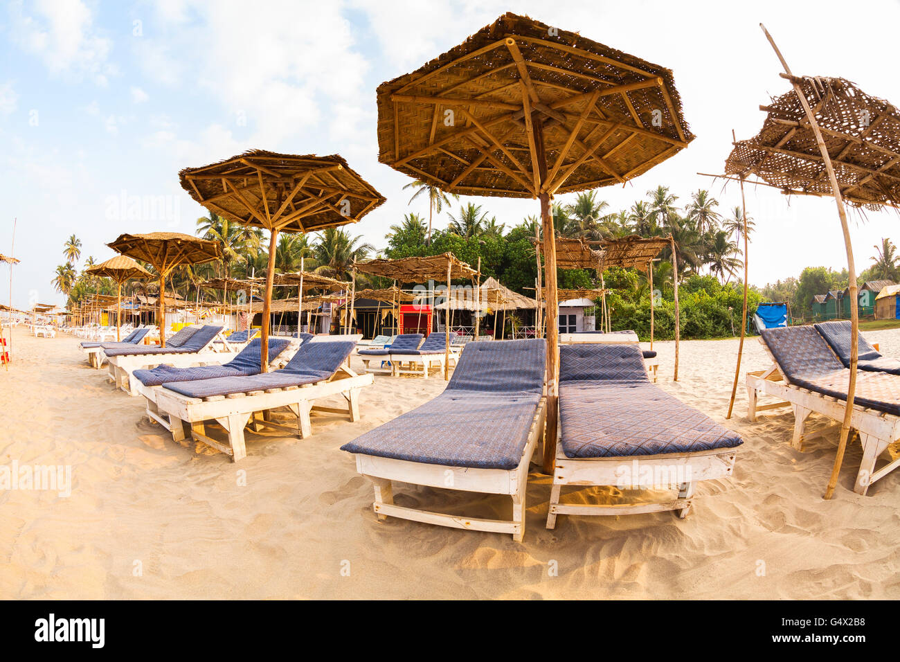 goa beach awning Stock Photo - Alamy