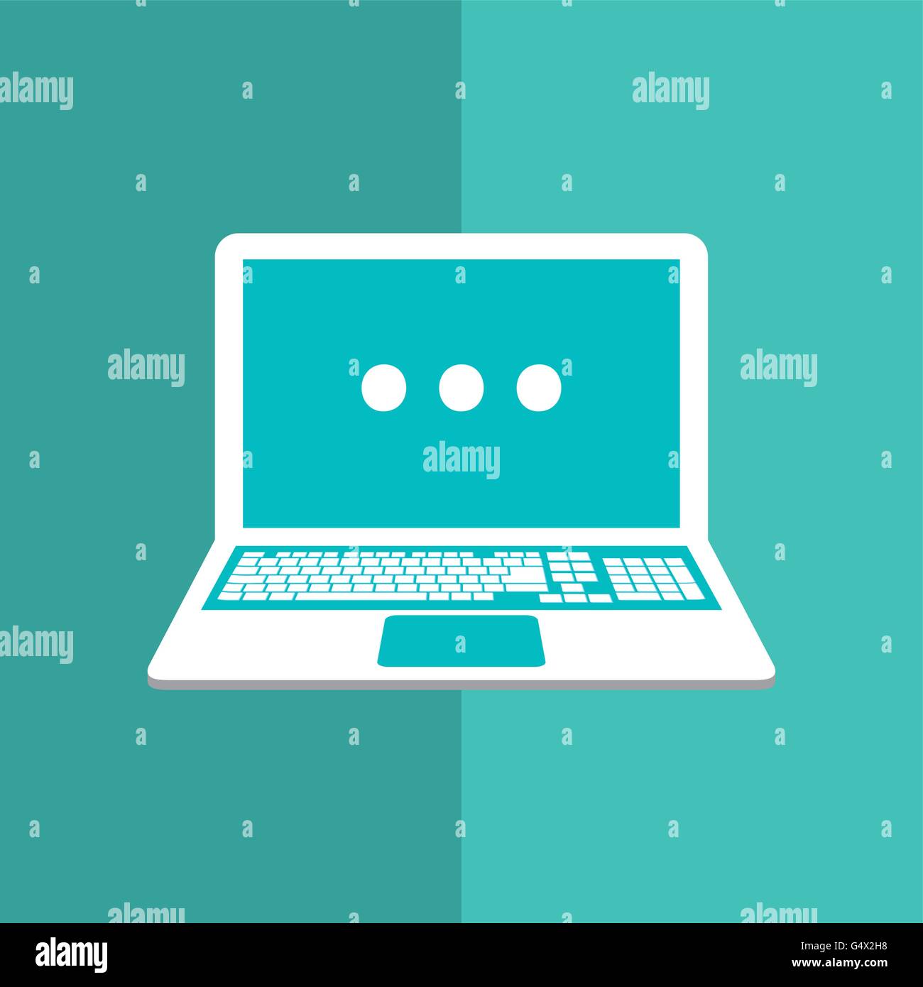 technology design. laptop icon. Colorful illustration , vector Stock ...