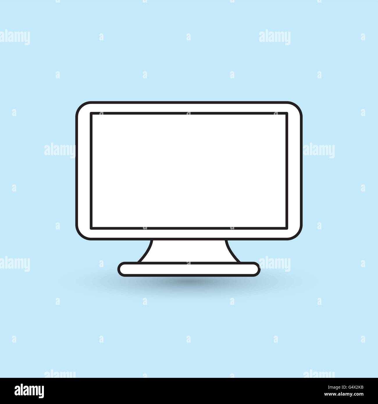 technology design. computer icon. Colorful illustration , vector Stock ...