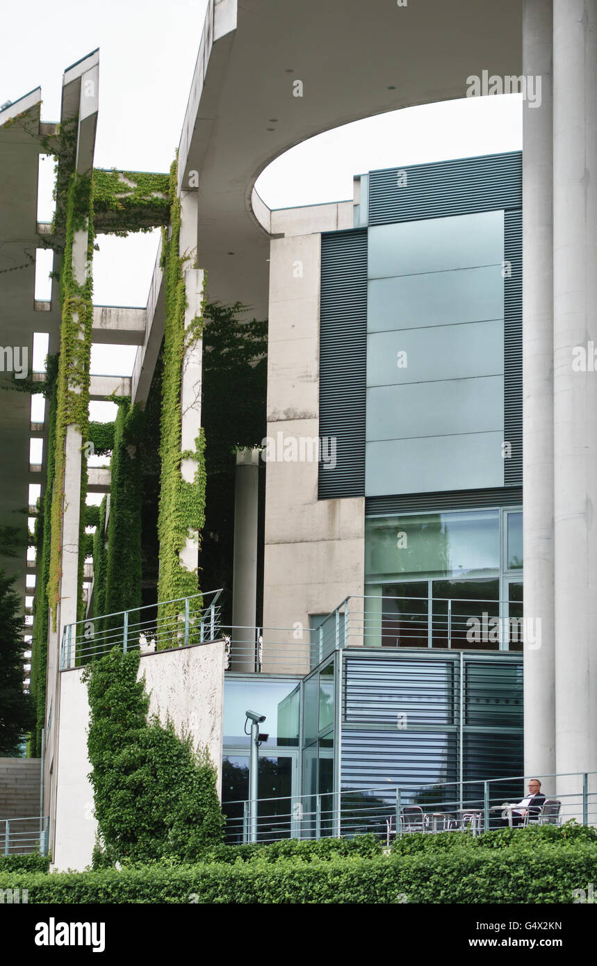 Berlin, Germany. Part of the new Chancellery building (Bundeskanzleramt ...