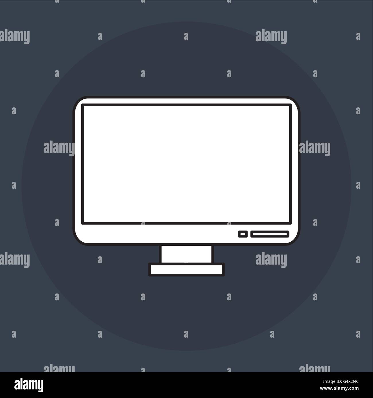 technology design. computer icon. Colorful illustration , vector Stock ...