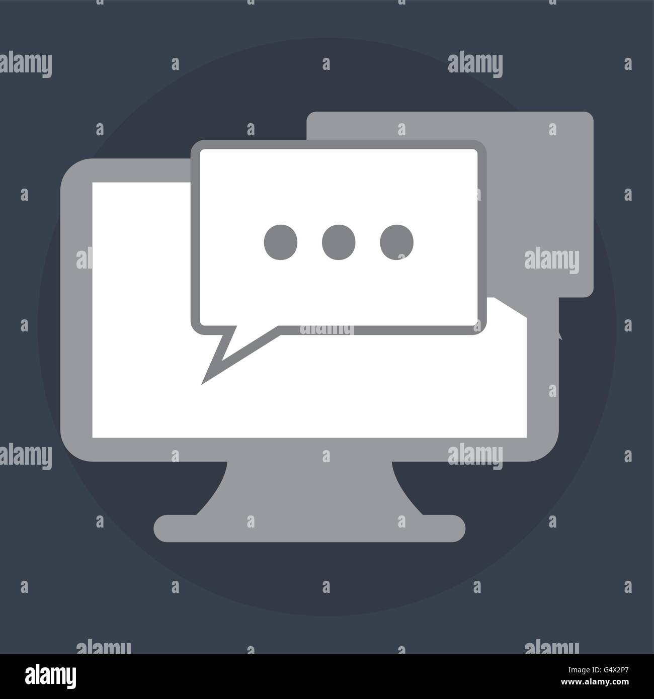 technology design. computer icon. Colorful illustration , vector Stock ...