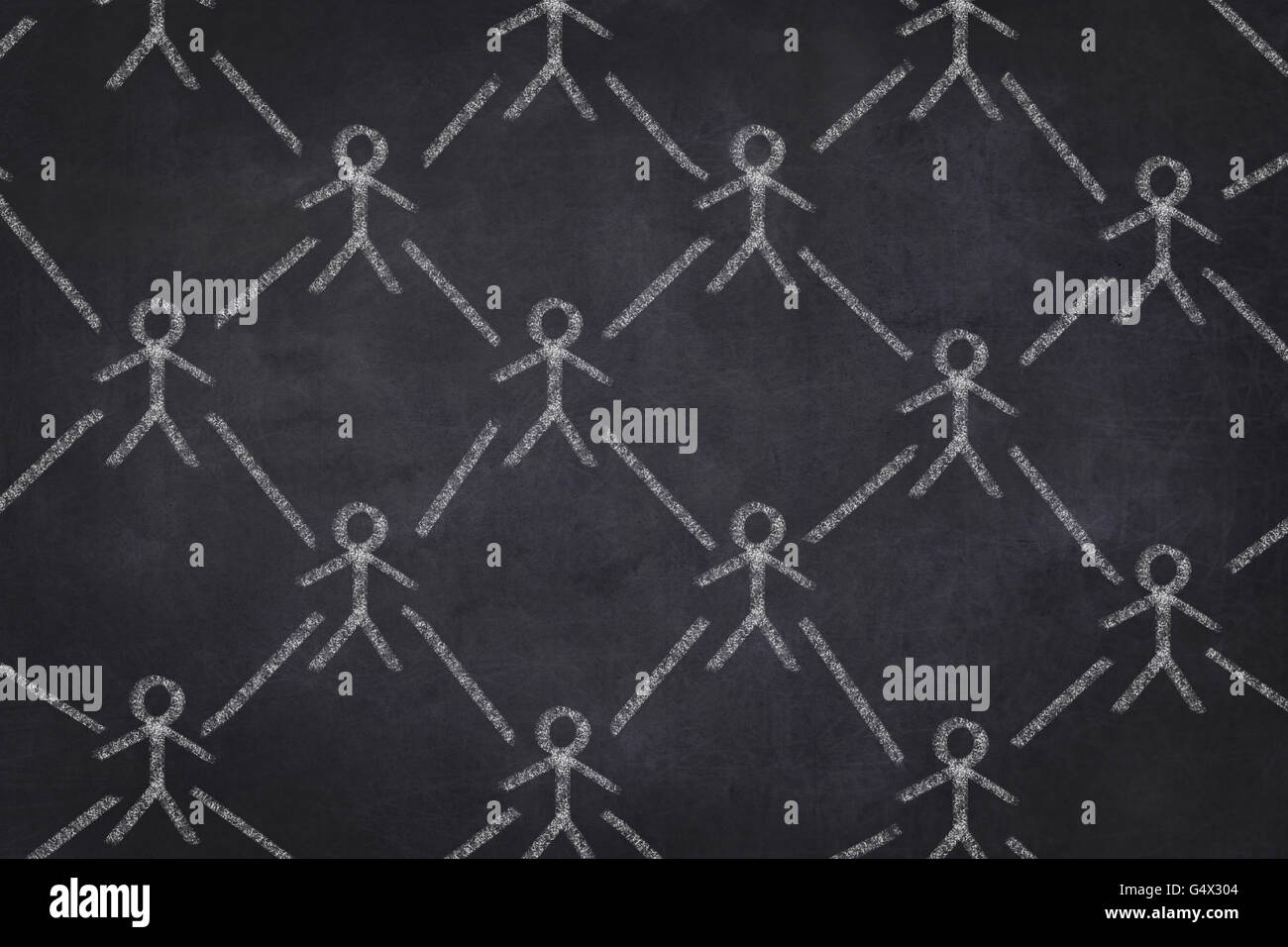 community concept , people network, drawing on chalkboard Stock Photo ...