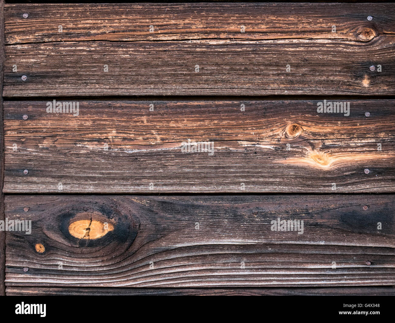 Old wooden background. Horizontal boards Stock Photo - Alamy