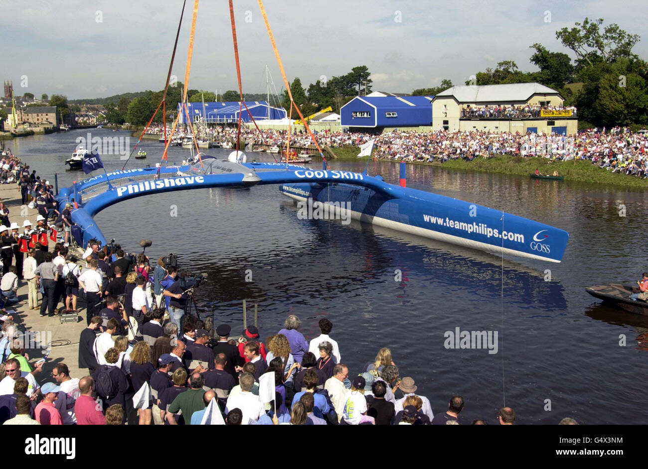 Team Philips Catamaran Stock Photo - Alamy