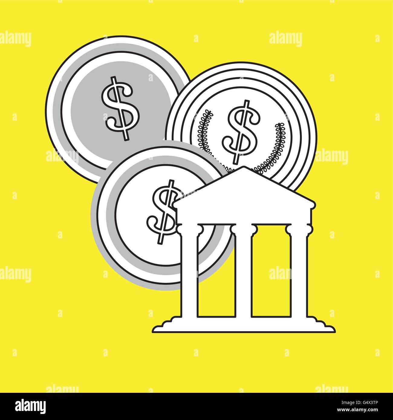 Money design. Financial item icon. White background, isolated ...