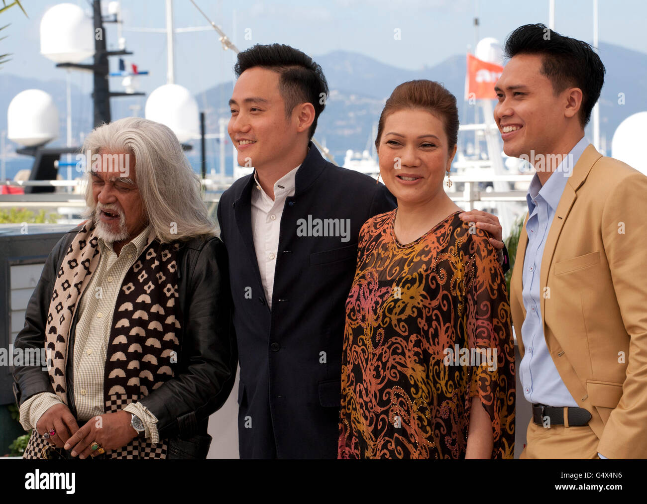 Actor Wan Hanafi Su, director Boo Junfeng, actor Firdaus Rahman and ...