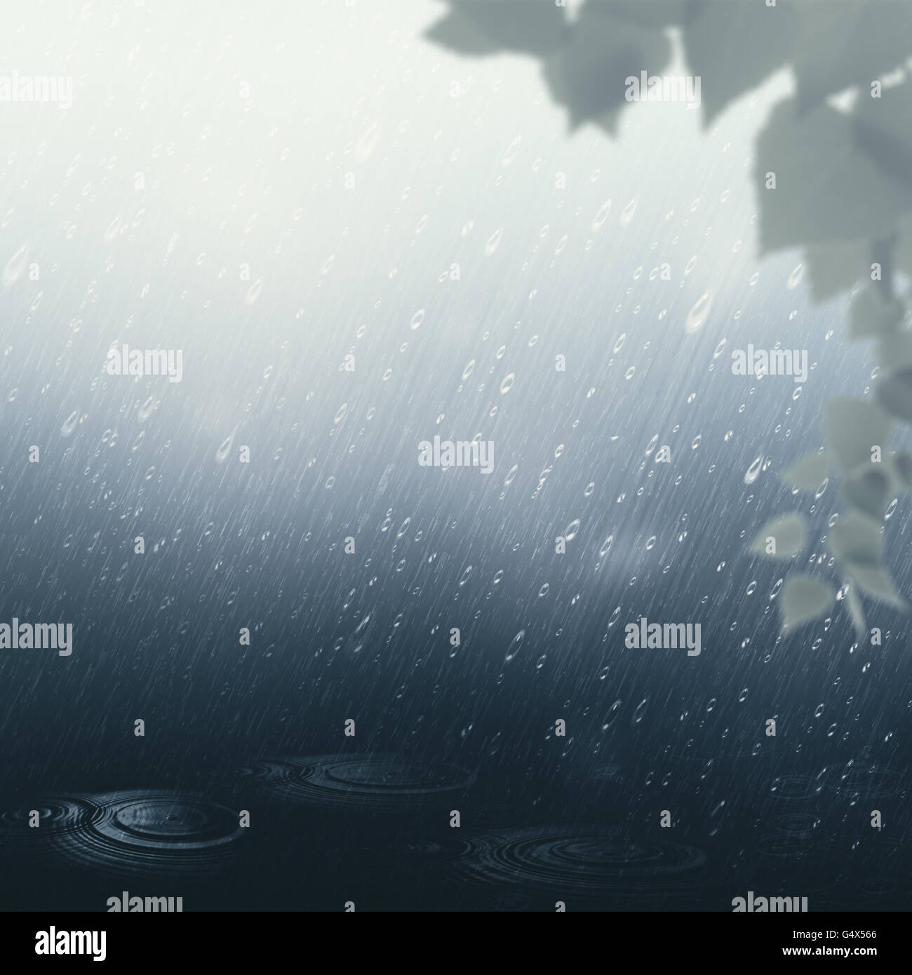 Summer rain abstract seasonal backgrounds Stock Photo - Alamy