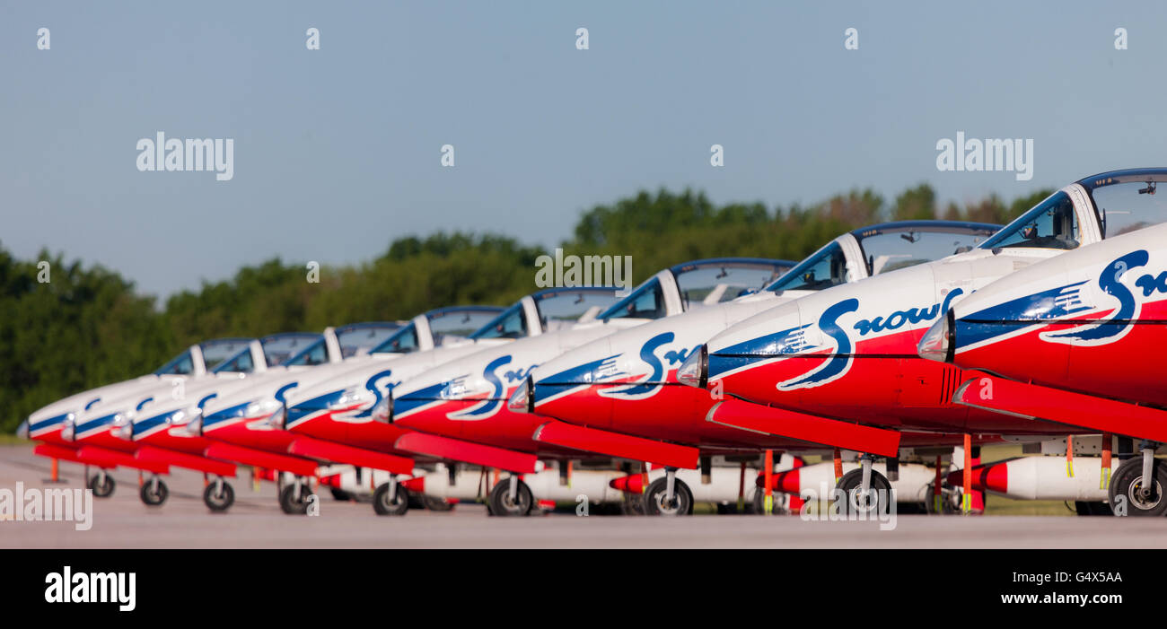 The RCAF 431 Air Demonstration Squardron - The Snowbirds - fly their ...