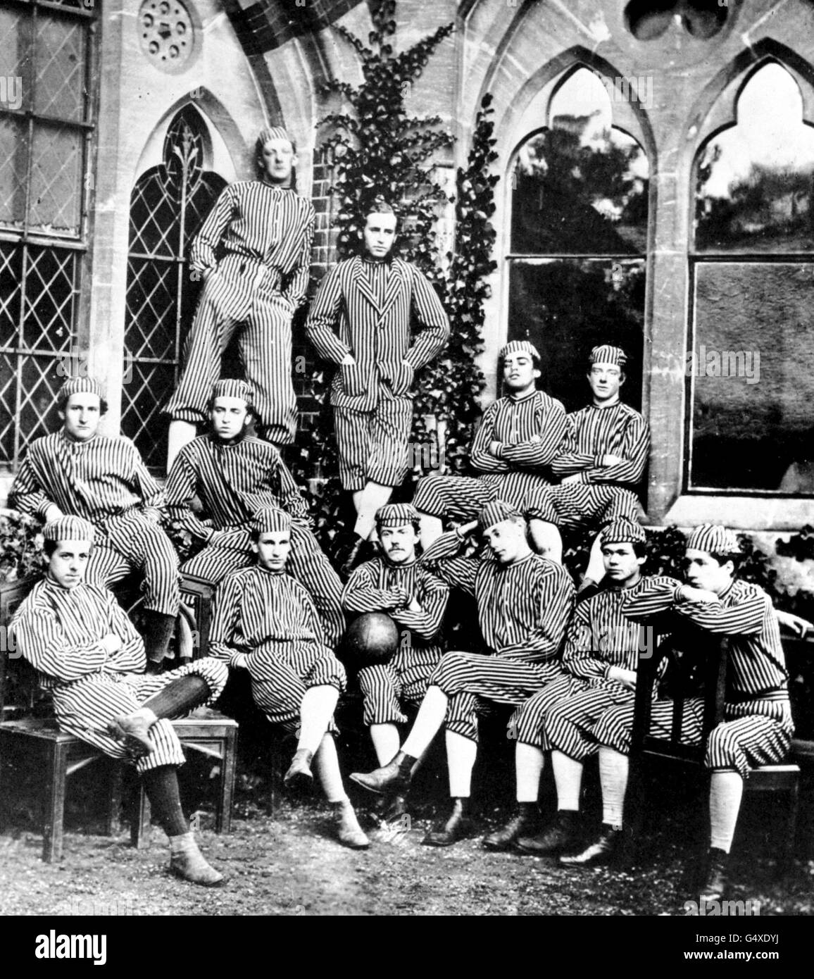 A LIBRARY FILE PICTURE OF HARROW SCHOOL'S TWELVE GENTLEMEN PLAYERS ...