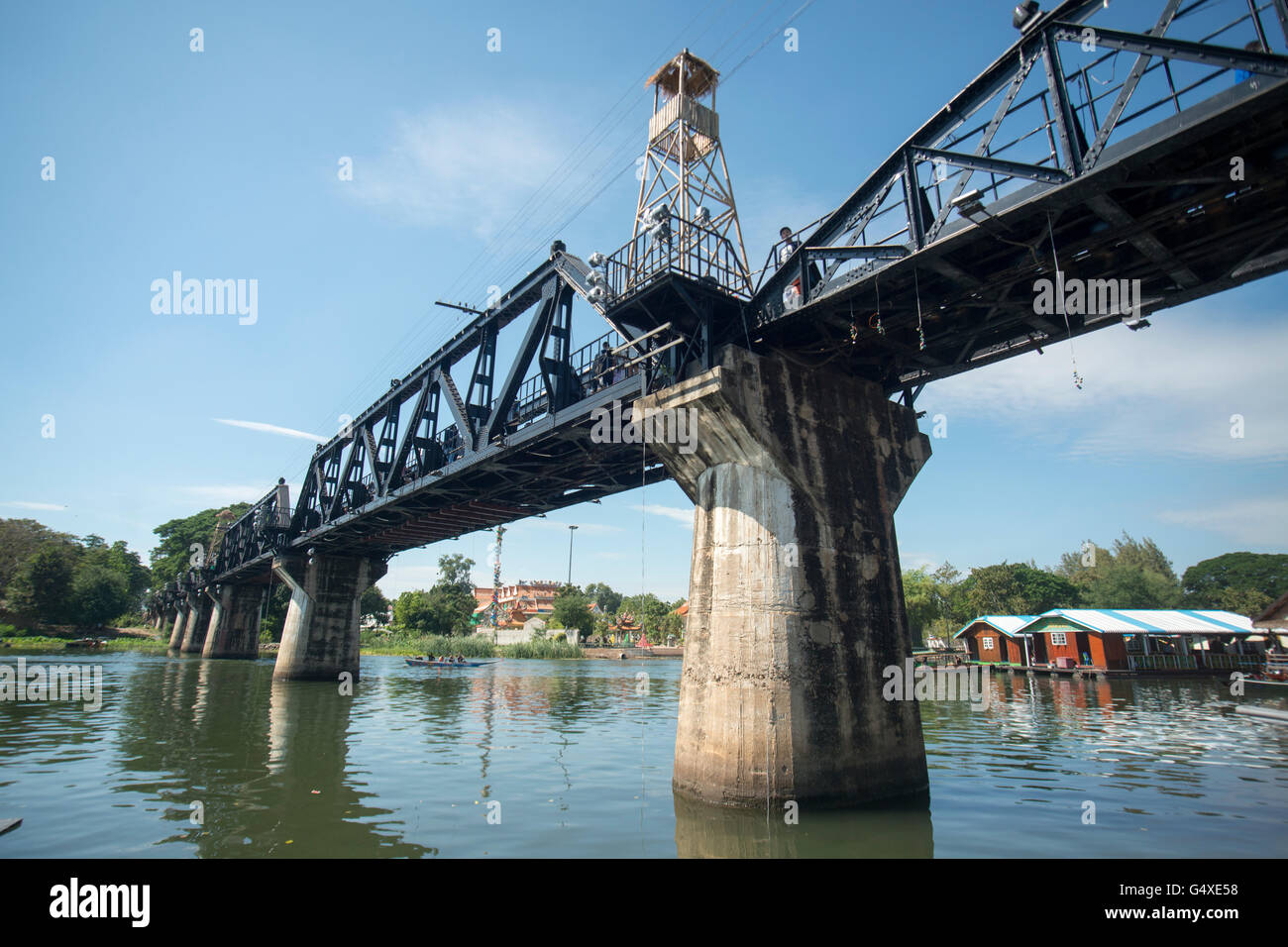 the Death Railway Bridge over the River Kwai of the Burma-Thailand ...