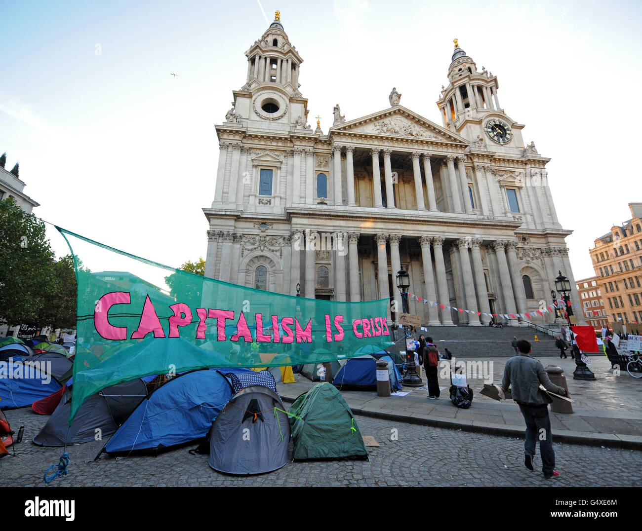 Occupy London Stock Exchange protest Stock Photo - Alamy