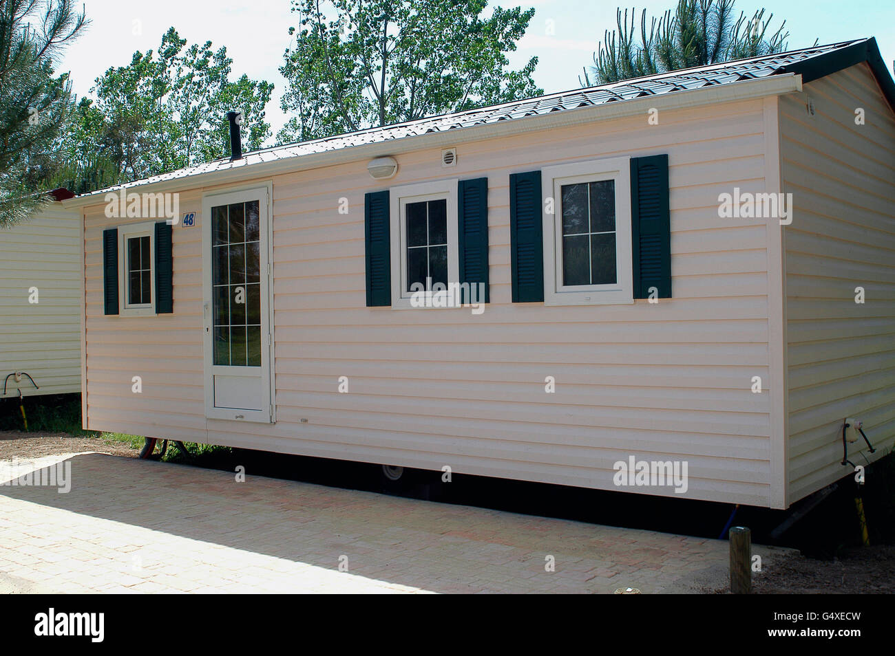 Accommodation camping, mobile homes offer a good comfort to ...
