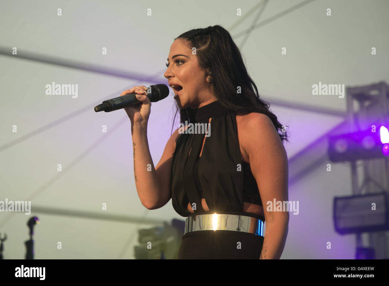 Tulisa singing hi-res stock photography and images - Alamy