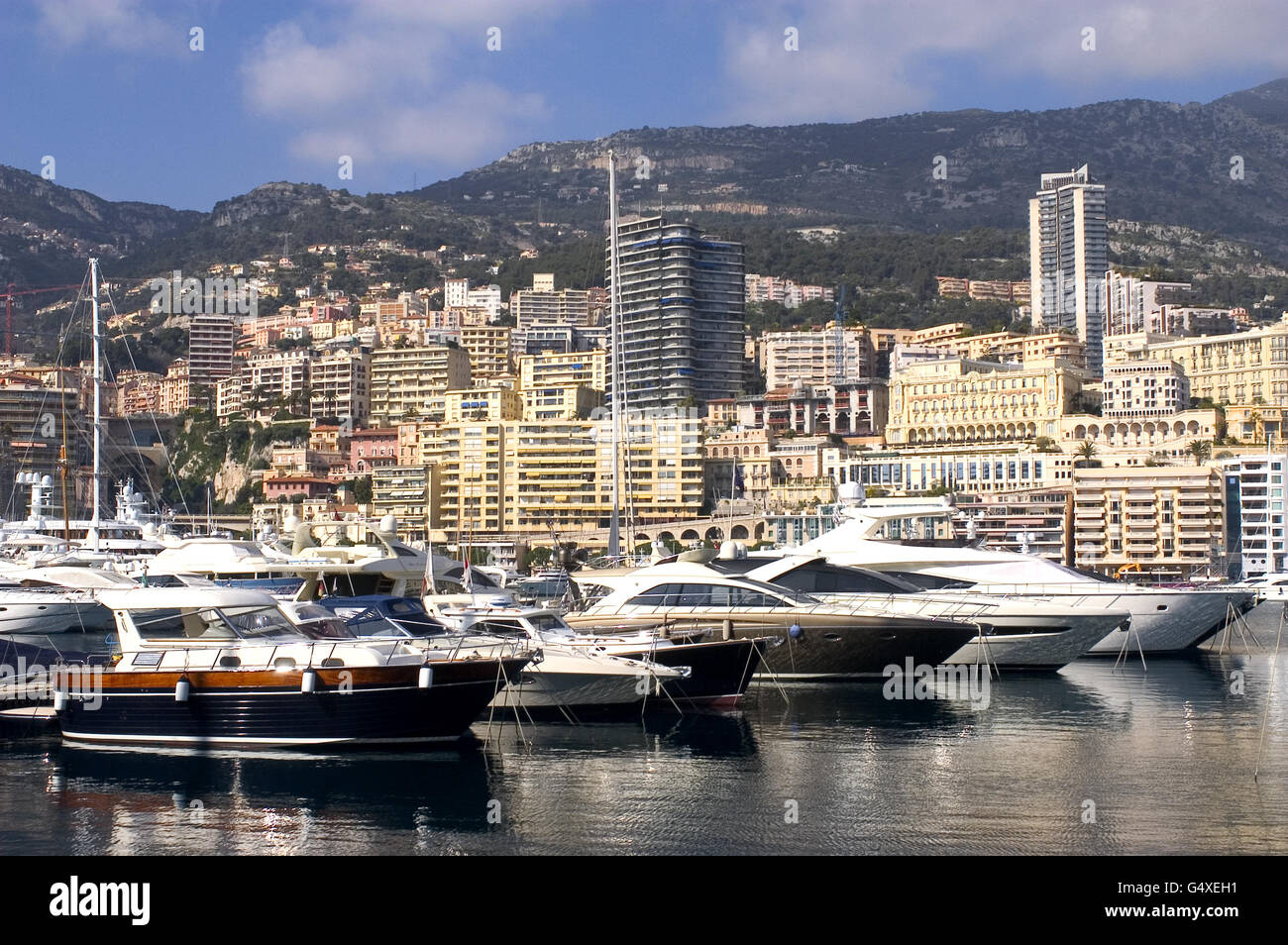 View of the principality of Monaco photographed the port where the ...