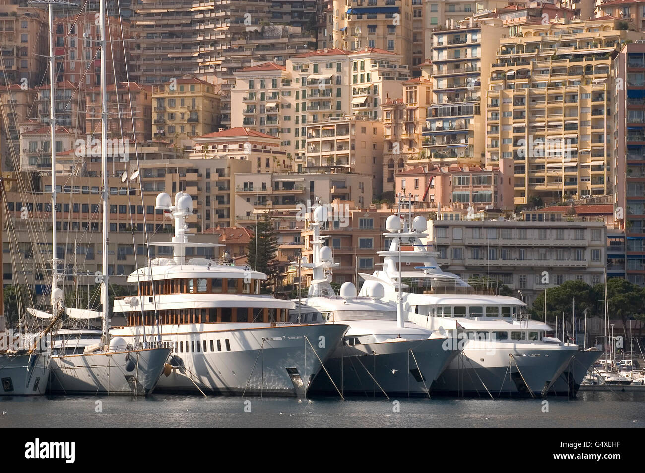 View of the principality of Monaco photographed the port where the ...