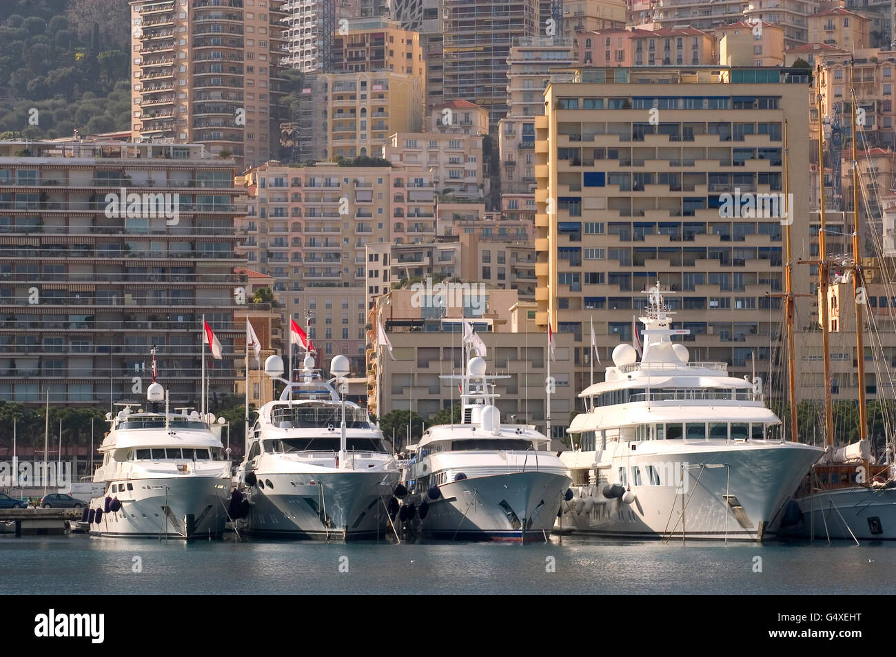 View of the principality of Monaco photographed the port where the ...