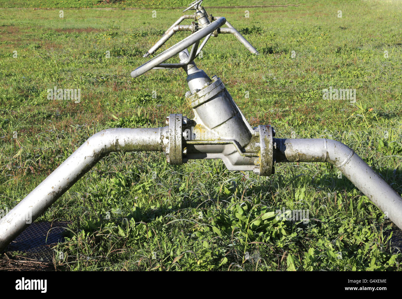 many gate valves to close or open the natural gas flow from the storage ...